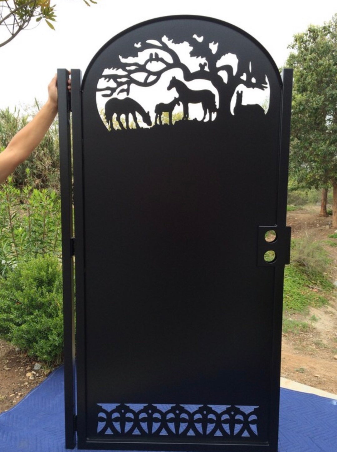 Contemporary Modern Metal Gate,modern Metal Gate , Custom Size Art ...