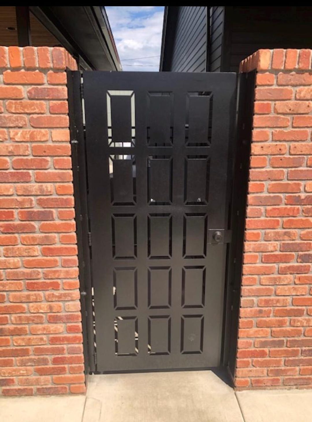 Contemporary Modern Metal Gate,modern Metal Gate , Custom Size Art ...