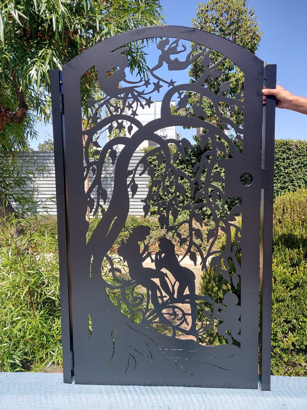 Contemporary Modern Metal Gate, Modern Metal Gate, Custom Size Art ...