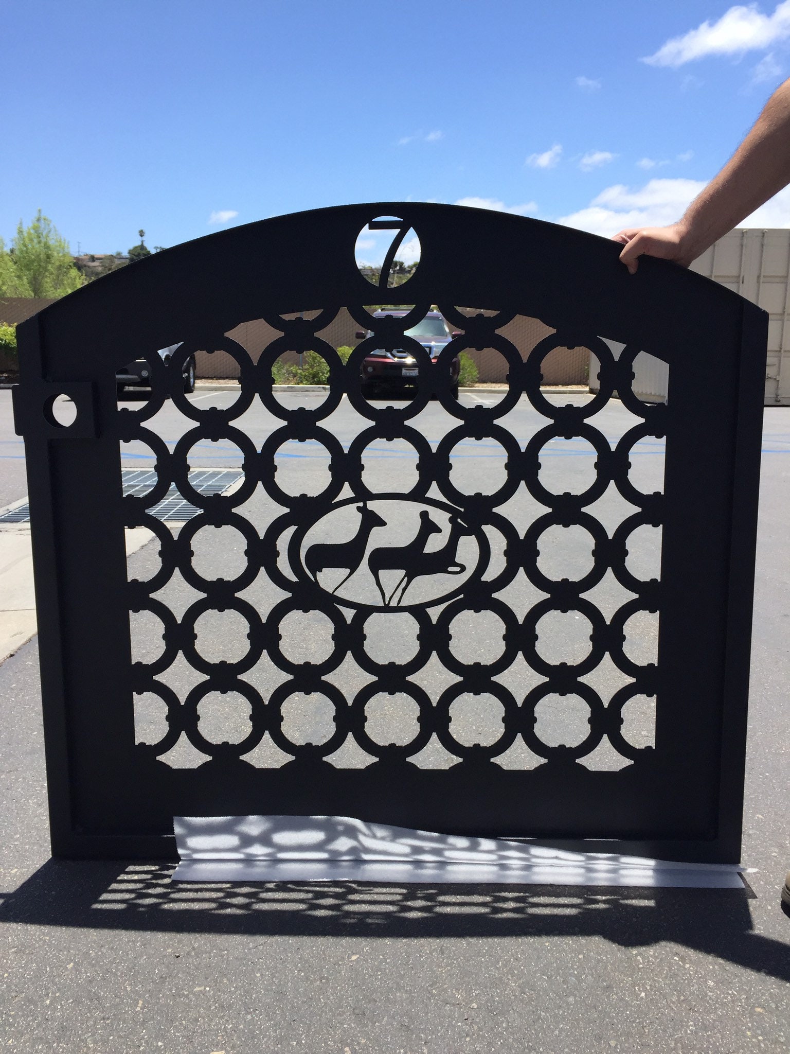 Contemporary Modern Metal Gate,modern Metal Gate , Custom Size Art ...