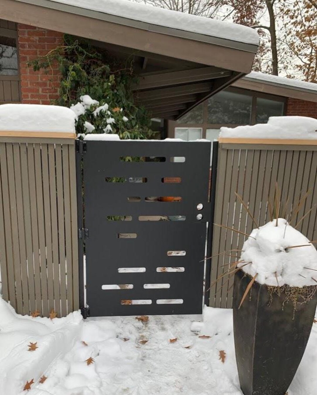 Handcrafted Steel Entry Gate: Custom Metal Garden Gate - Etsy