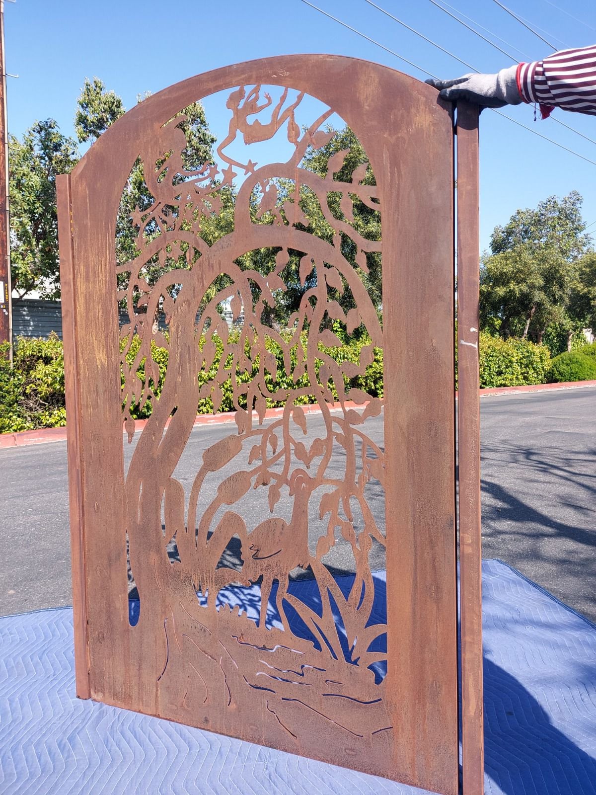 Contemporary Modern Metal Gatemodern Metal Gate Custom Size - Etsy