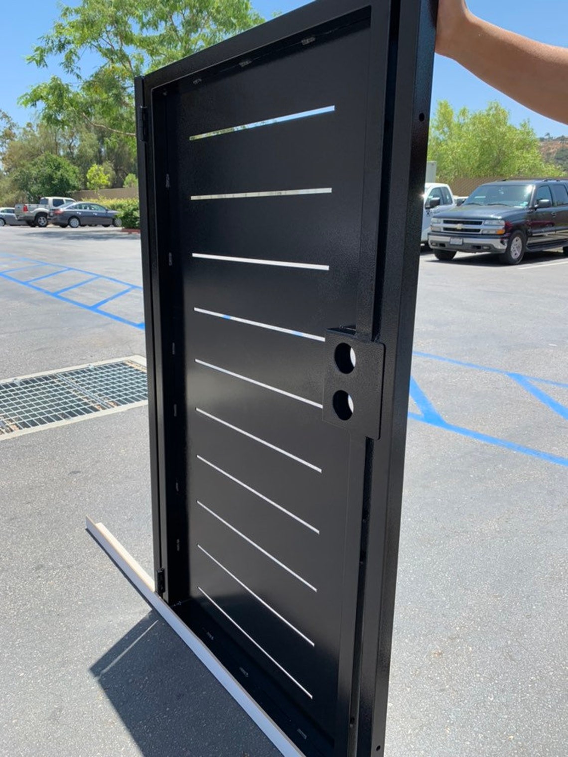 Privacy Metal Gate Modern Metal Gate Custom Art Pedestrian - Etsy