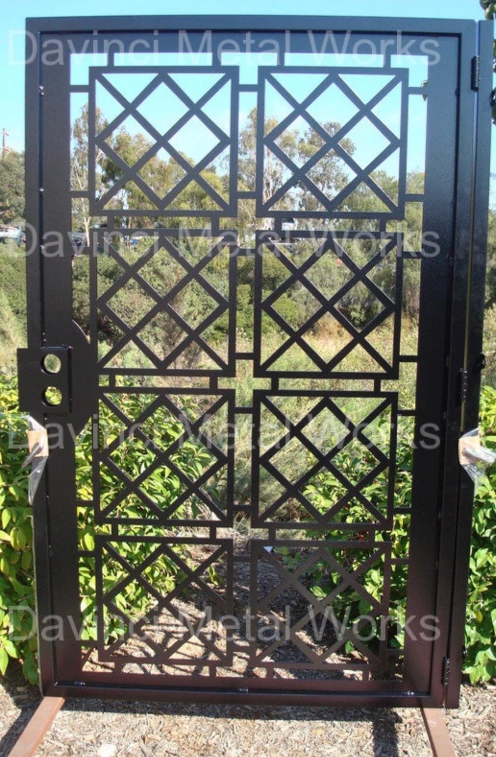 Contemporary Modern Metal Gatemodern Metal Gate Custom Size | Etsy