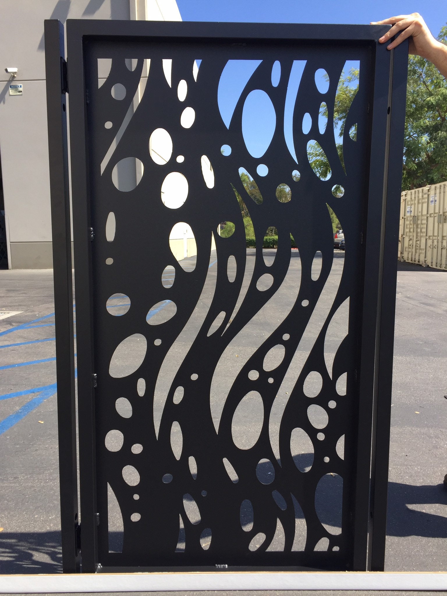 Contemporary Modern Metal Gate,modern Metal Gate , Custom Size Art ...