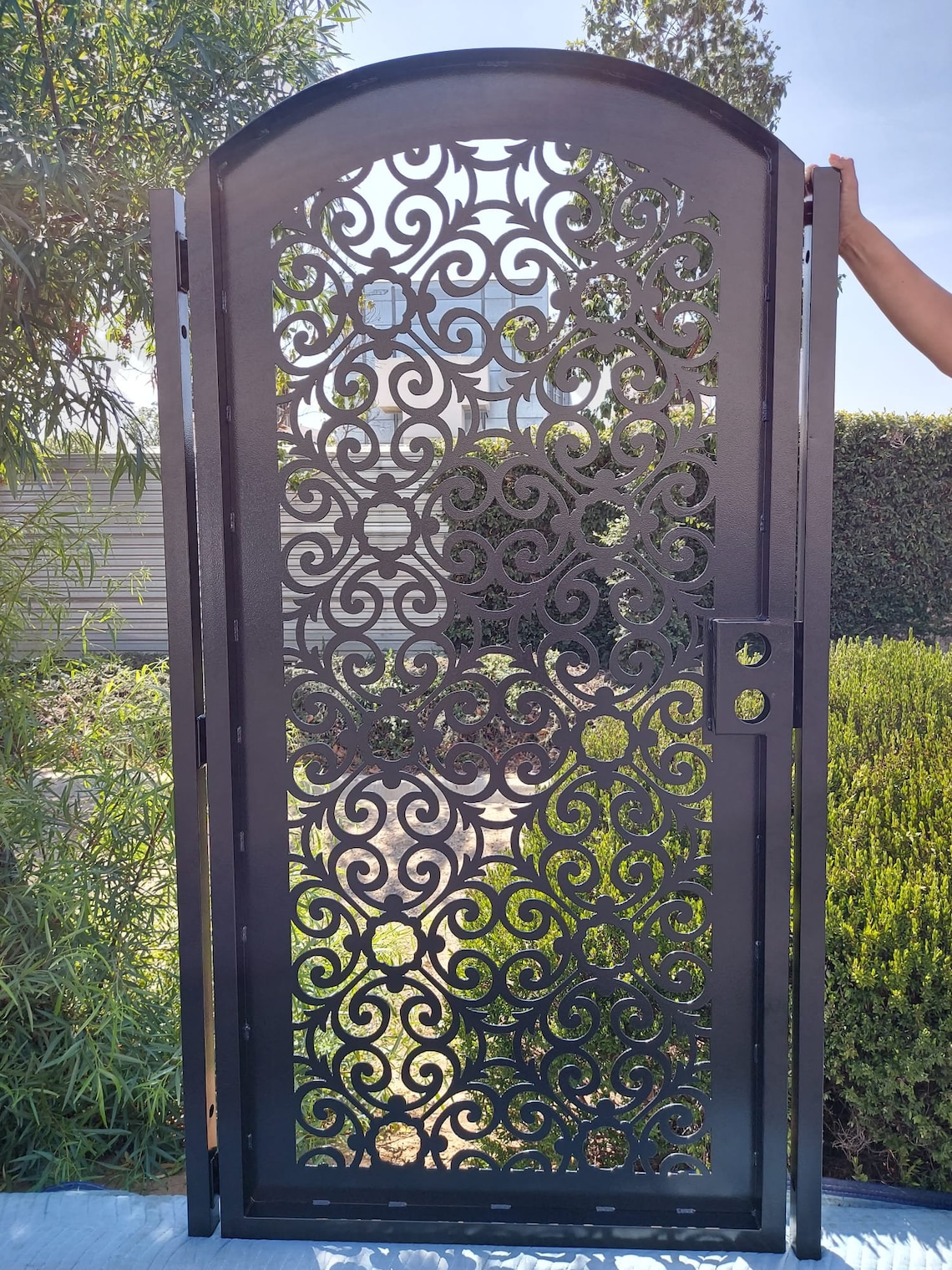 Metal Gatemodern Metal Gate Custom Art Pedestrian Walk Thru - Etsy