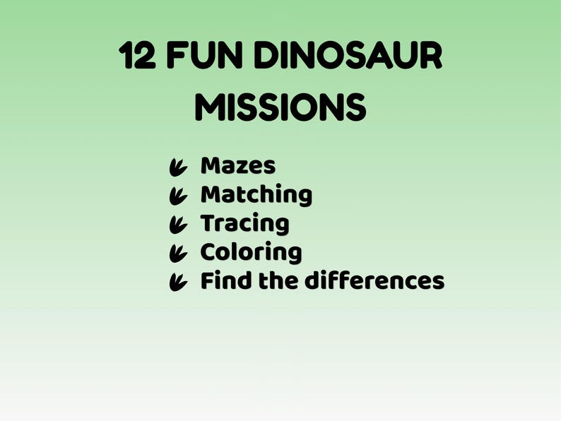 Dinosaur Printable Activities for Kids | Dino Activity Book PDF ...