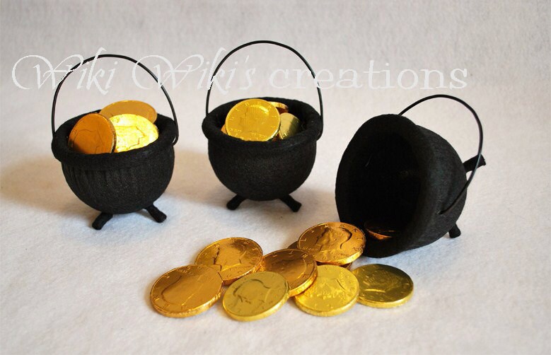 Mini Pot of Gold Candy Containers Pack of 3 Pot of Gold - Etsy