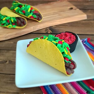 Felt Food Hard Taco, Felt Taco, Mexican Food, Tex-mex, Fake Food - Etsy