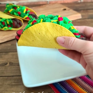 Felt Food Hard Taco, Felt Taco, Mexican Food, Tex-mex, Fake Food - Etsy