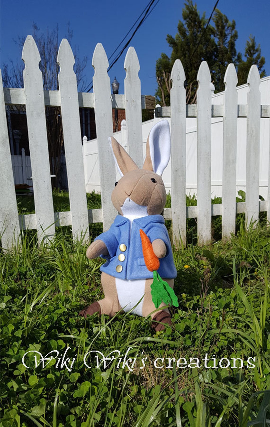Large Plush Peter Rabbit, Plush Rabbit, Plush Bunny, Easter Mascot ...