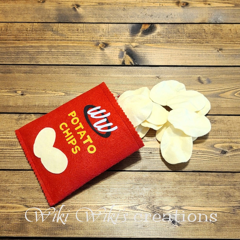 Felt Food Potato Chips Bag Felt Potato Chips Felt Food Fake - Etsy
