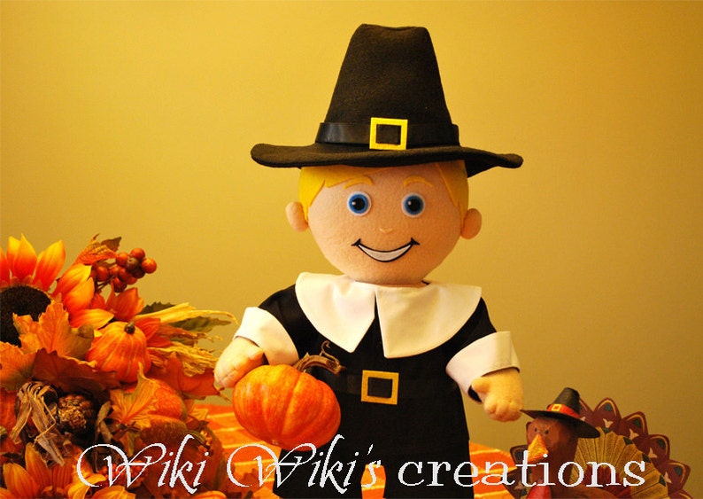 Plush Pilgrim Boy Doll Pilgrim Felt Doll Fabric Doll | Etsy