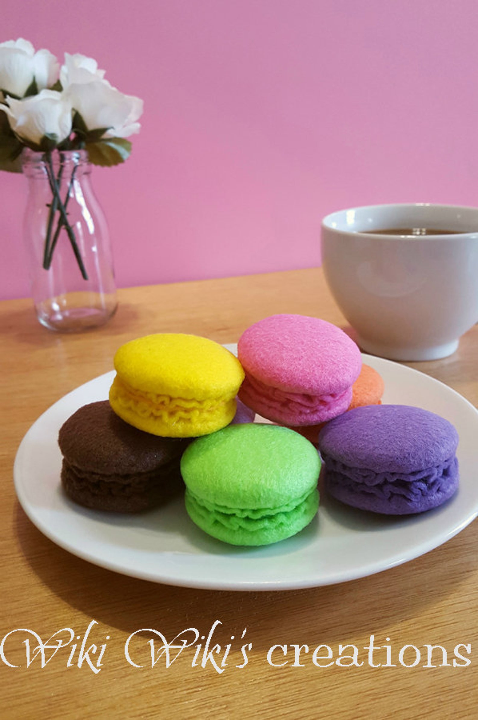 Felt Food Macarons 6 Pack Felt Cookies Macarons Felt | Etsy