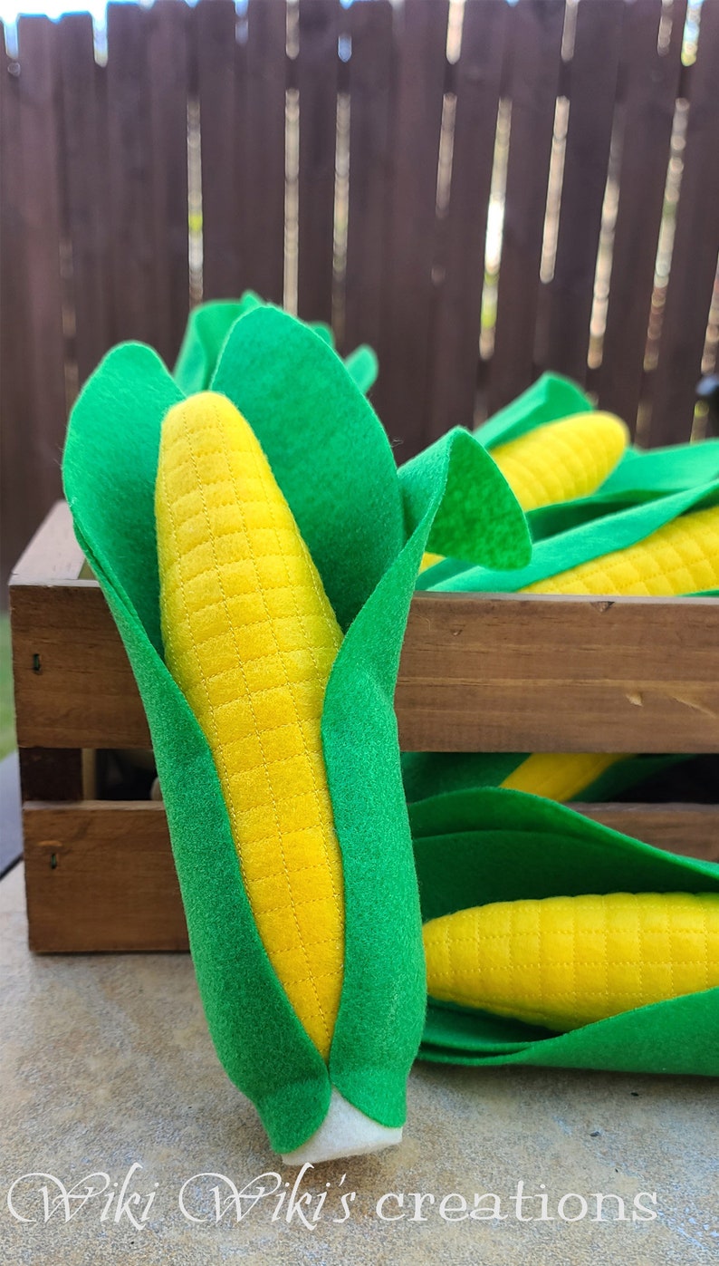 Felt Food Corn on the Cob Felt Corn Felt Food Fake Food - Etsy