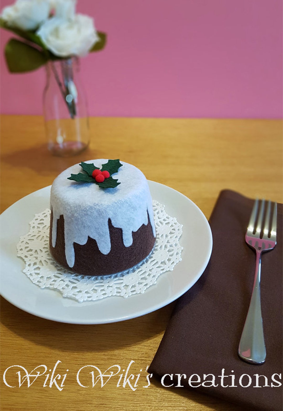 Felt Food Christmas Pudding, Felt Christmas, Christmas Dessert, Felt ...