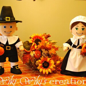Plush Pilgrim Boy Doll, Pilgrim, Felt Doll, Fabric Doll, Thanksgiving ...
