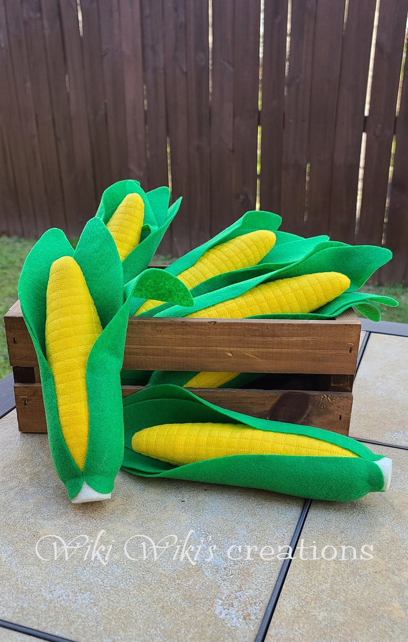 Felt Food Corn on the Cob Felt Corn Felt Food Fake Food - Etsy