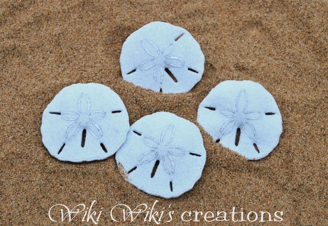 TWO Felt Plush Sand Dollarsnautical Beach Prop Ocean Prop - Etsy