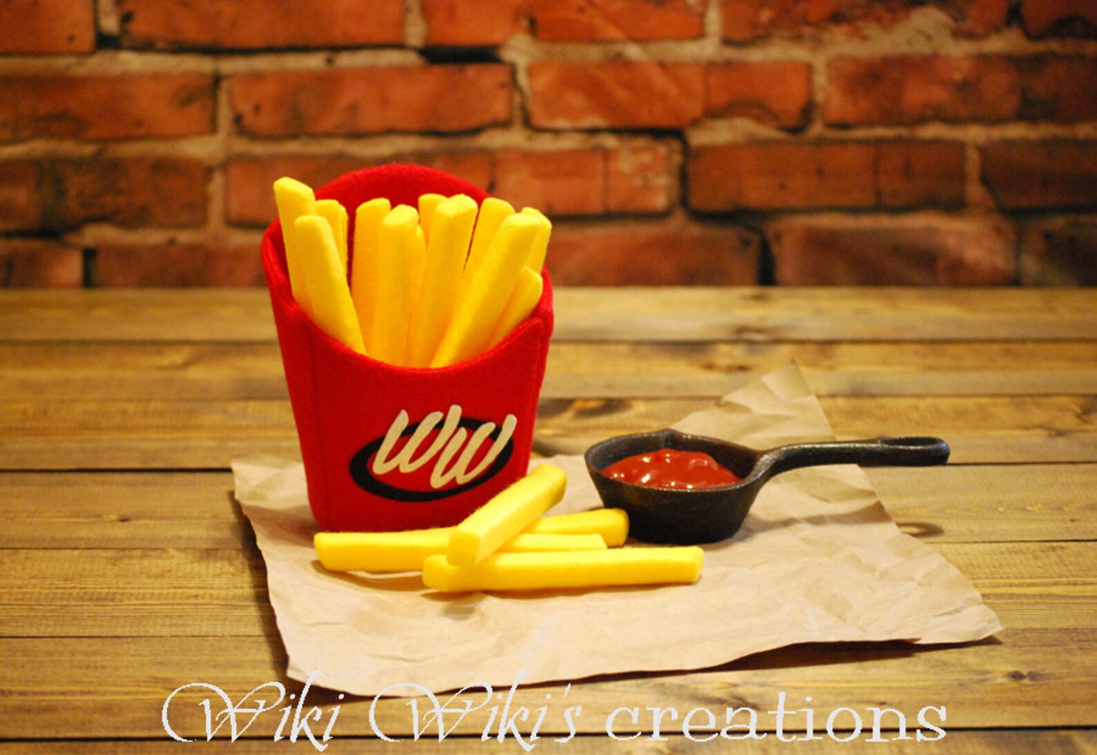 Felt Food French Fries Felt French Fries French Fries Fake - Etsy