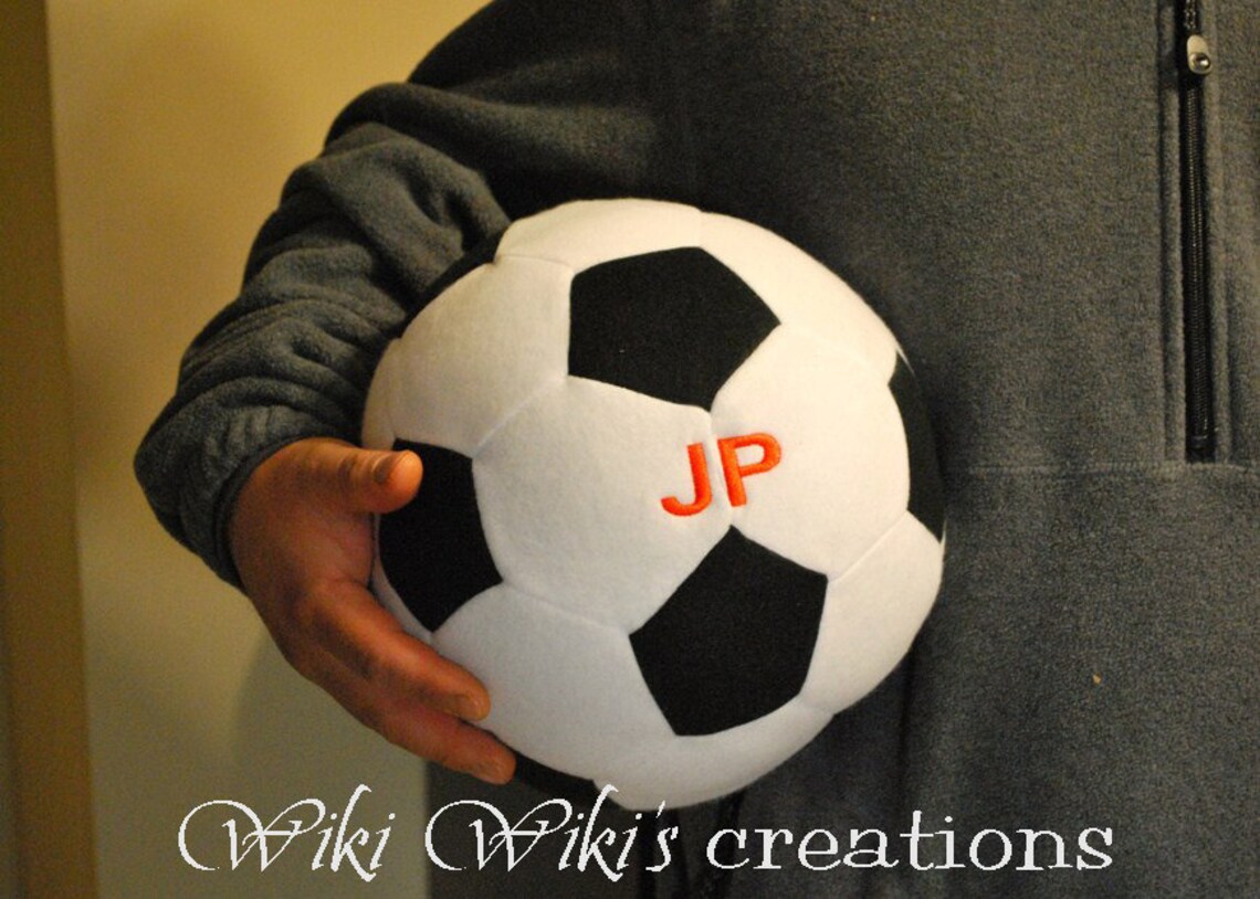 Plush Soccer Ball Pillow, Fleece Futbol Gift (33") - Etsy