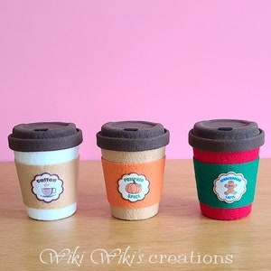 Felt Coffee Cup, Latte Cup, Pretend Coffee Cup, Felt Coffee, Pretend ...