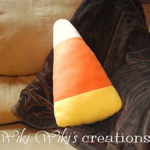 Large Plush Candy Corn Pillow Candy Corn Halloween Pillow - Etsy