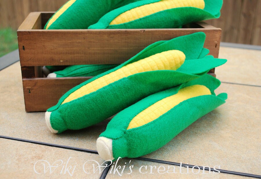 Felt Food Corn on the Cob Felt Corn Felt Food Fake Food | Etsy