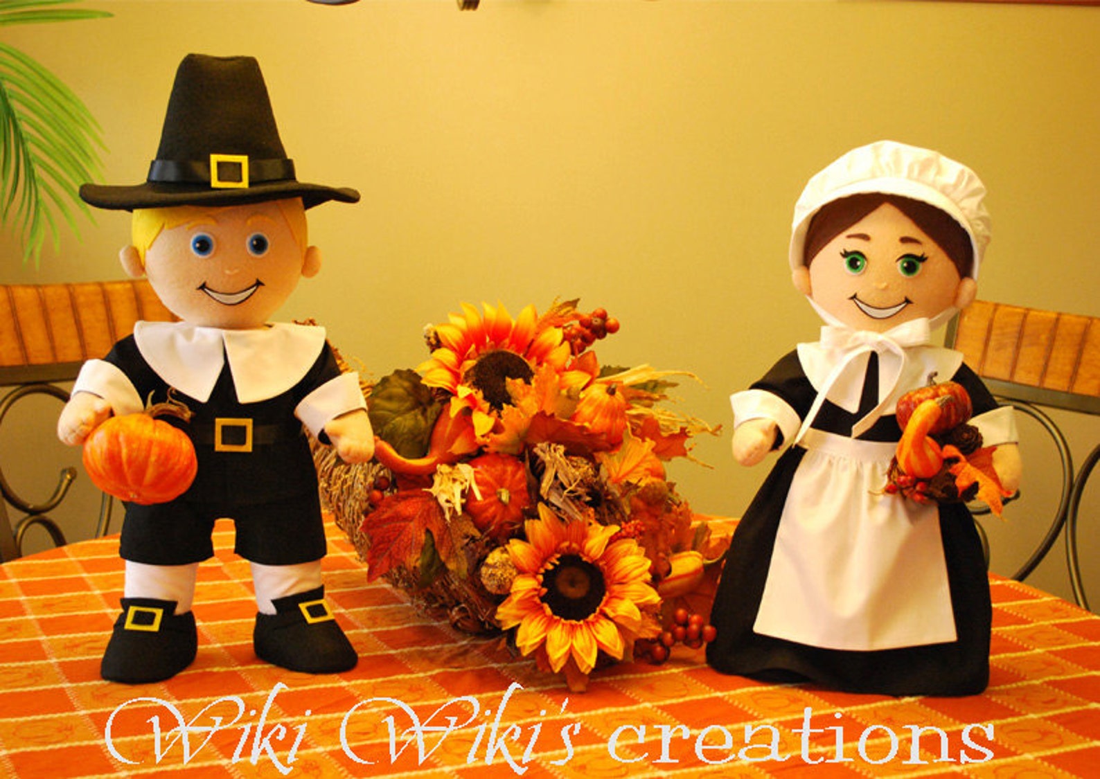 Plush Pilgrim Girl Doll Pilgrim Felt Pilgrim Felt Doll - Etsy