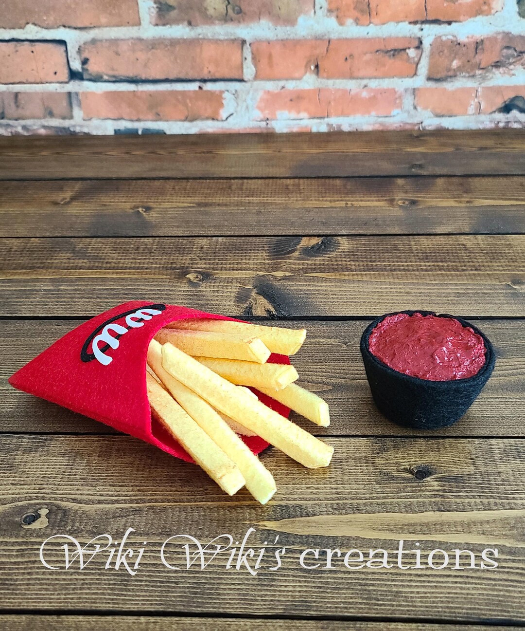 Felt Food French Fries, Pretend Play Food With Ketchup - Etsy