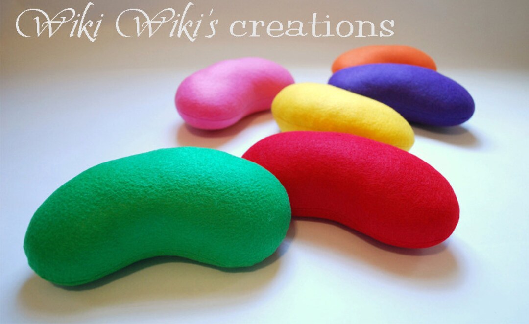 Large Felt Jelly Bean Plush – Colorful Candy Photo Prop - Etsy