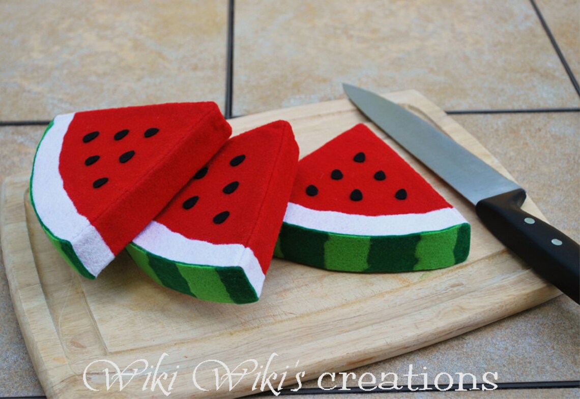 Felt Food Watermelon Slice Felt Watermelon Felt Fruit Felt - Etsy