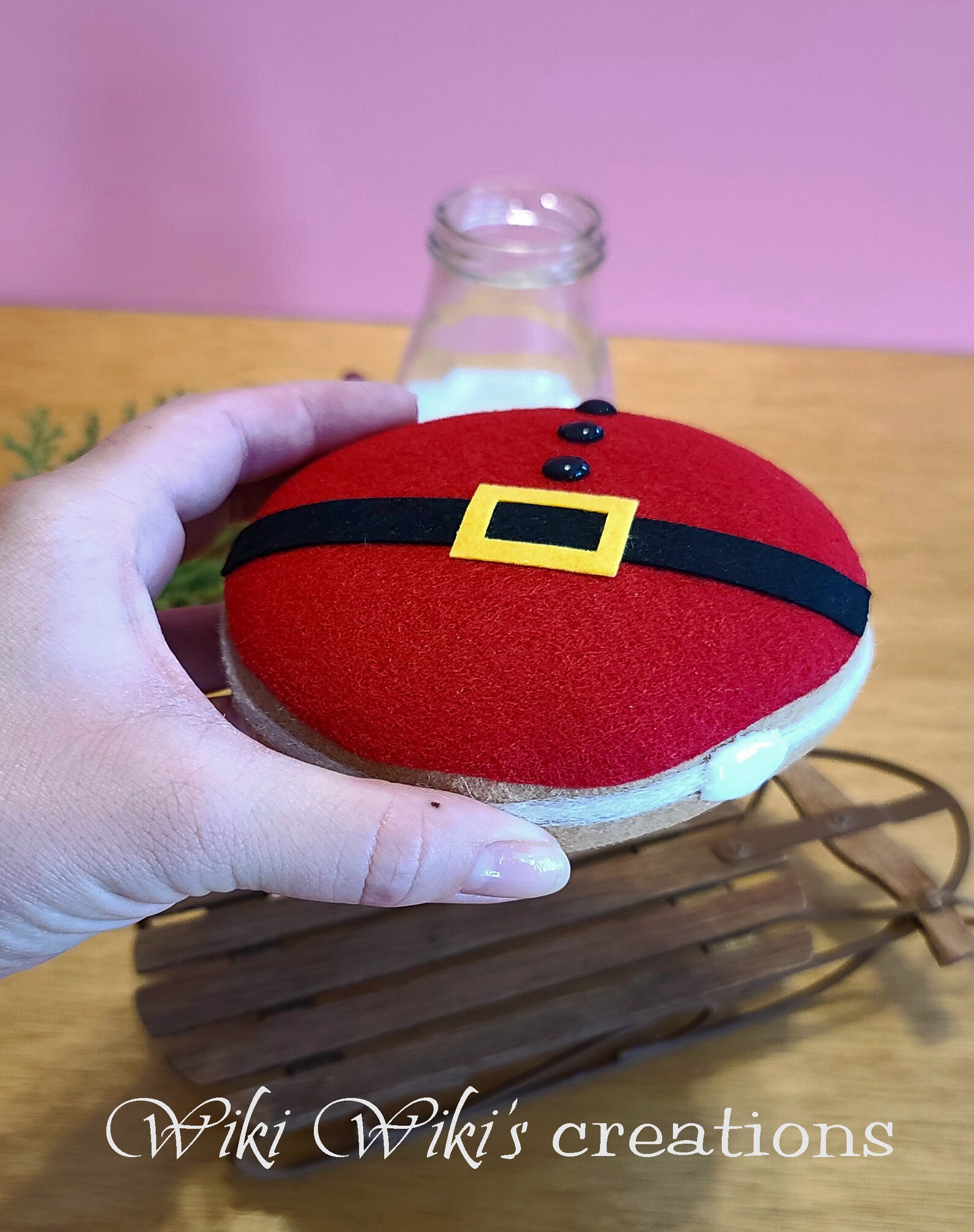 Felt Santa Belt Christmas Donut, Food Prop, Food Decor - Etsy