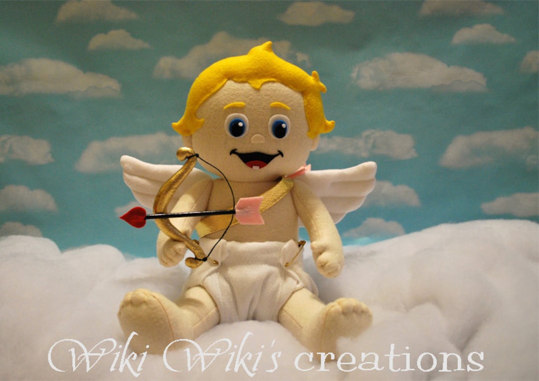 Handmade Felt Cupid Plush Doll, Valentines Decoration - Etsy