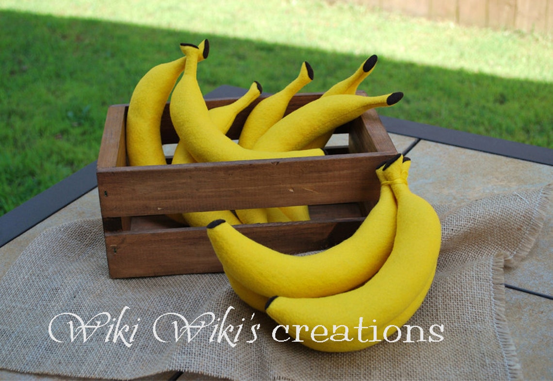 Felt Food Banana Felt Banana Fake Food Felt Play Food Play | Etsy