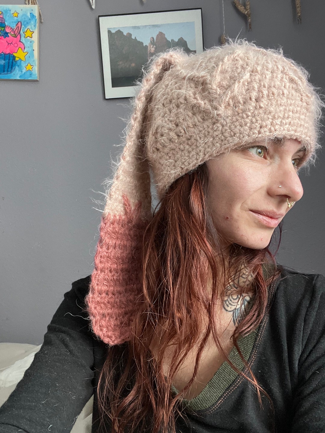 Fuzzy Bunny Hat - Etsy