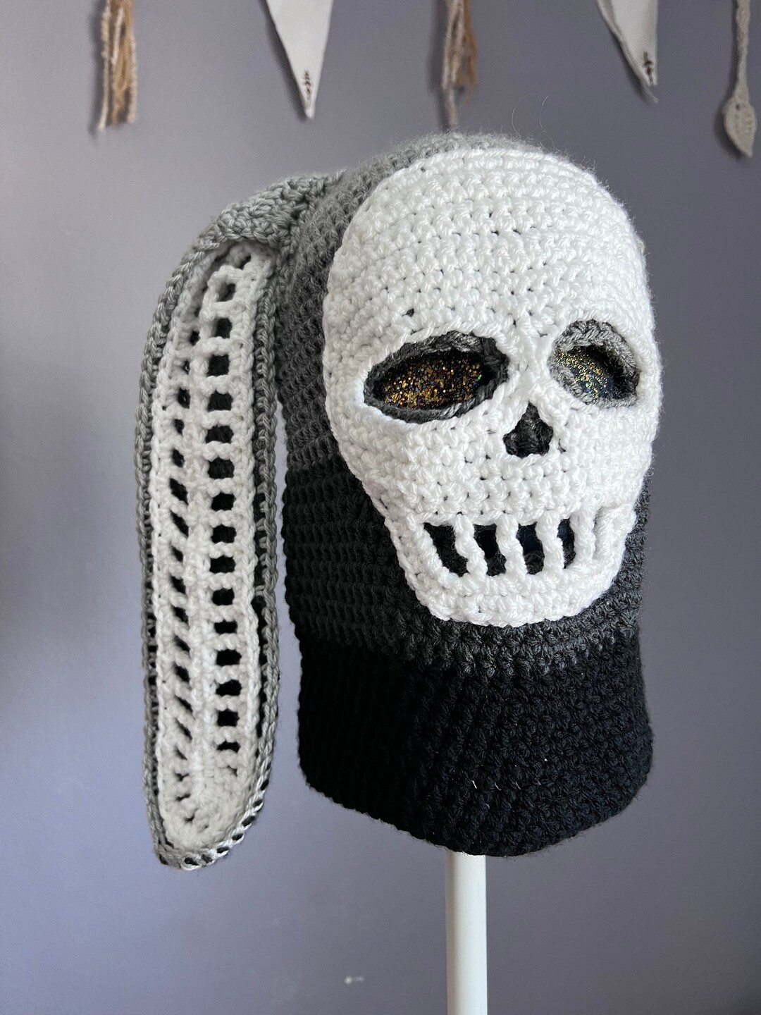 Bunny Skull Ski Mask - Etsy