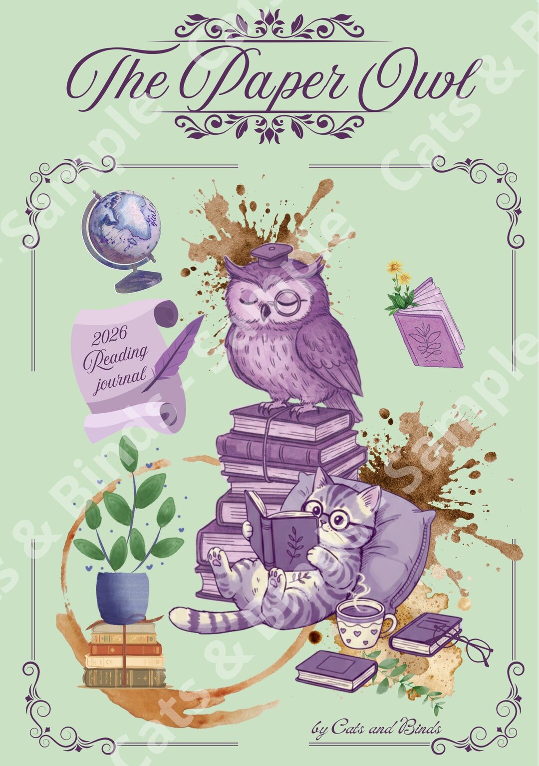 The Paper Owl Printable Reading Journal – 6-page Bundle – A5 – TBR ...