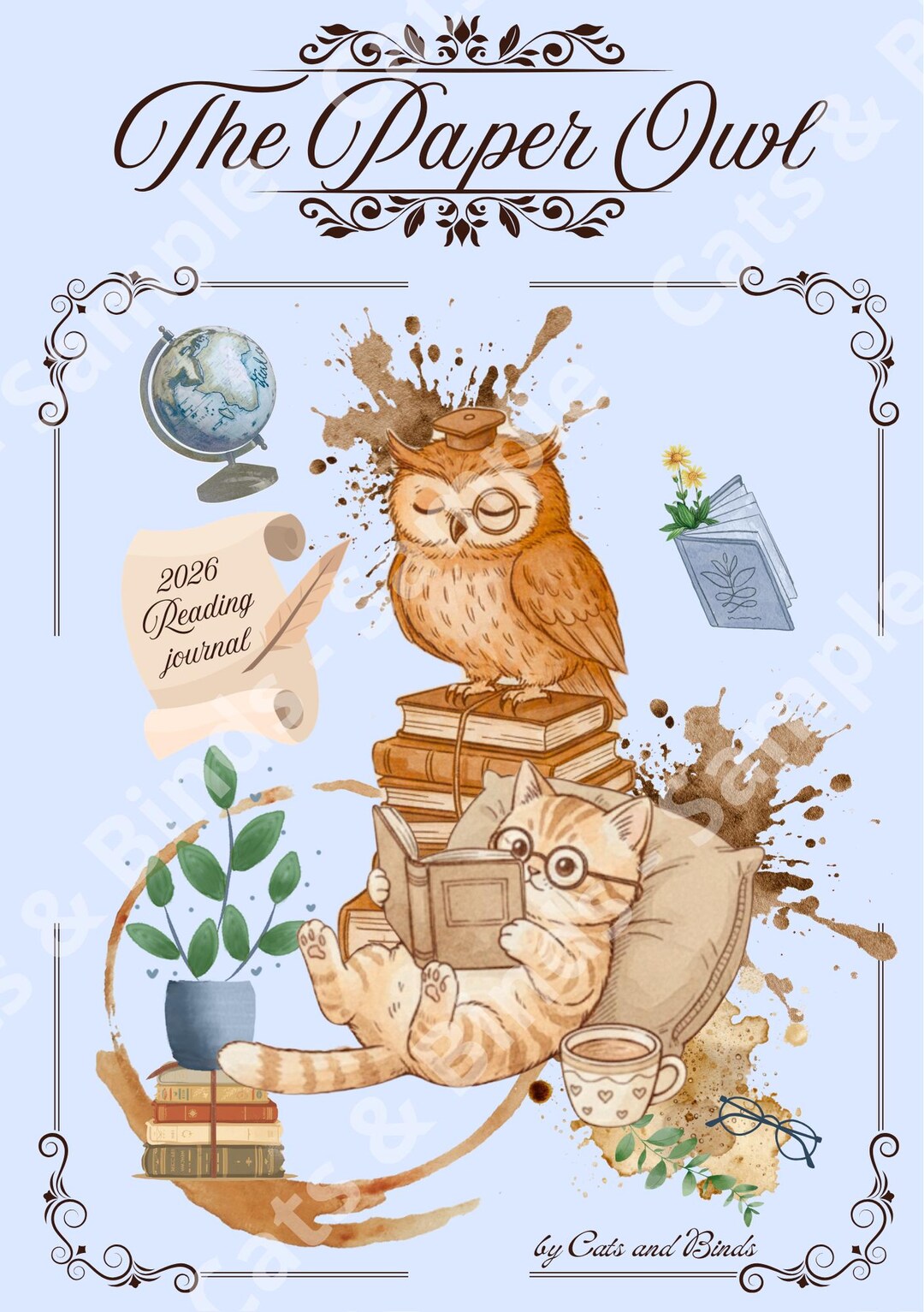 The Paper Owl Printable Reading Journal – 6-page Bundle – A5 – TBR ...