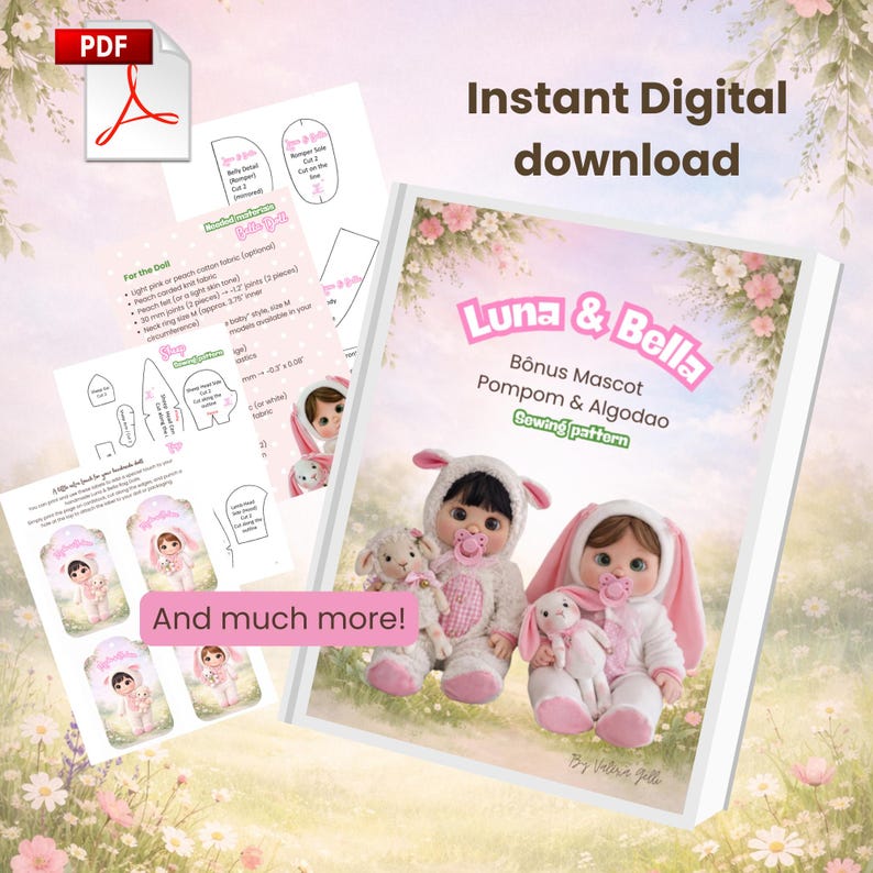 Rag Doll Sewing Pattern With Video Tutorial (doll Clothes) – Bonus ...