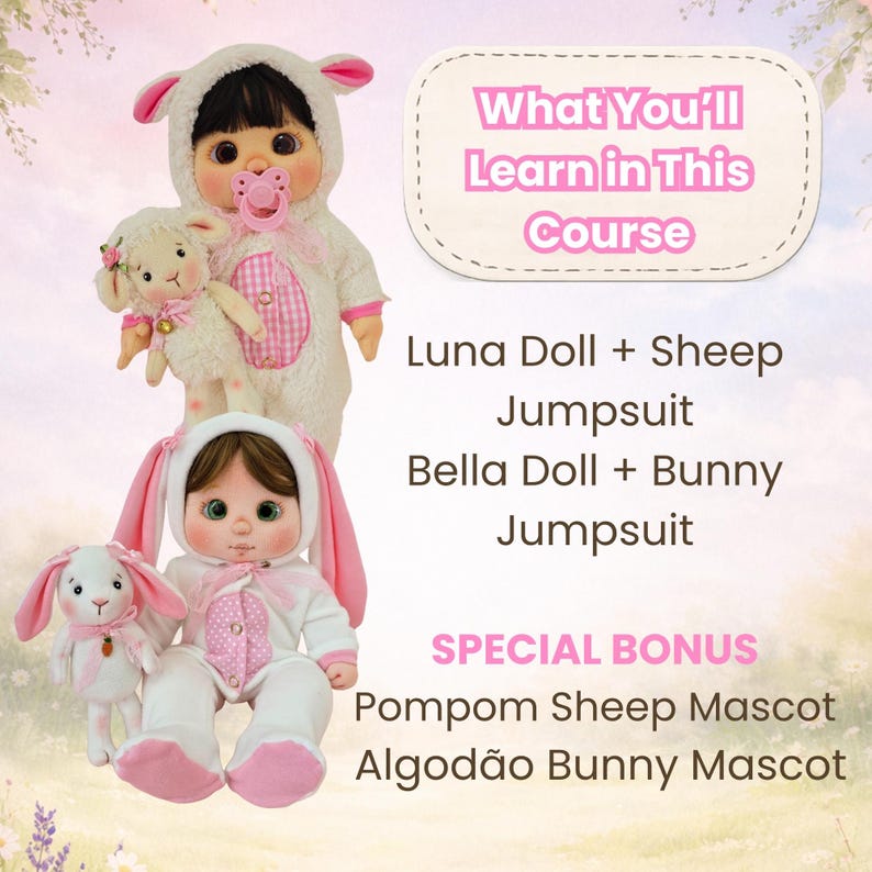 Rag Doll Sewing Pattern With Video Tutorial (doll Clothes) – Bonus ...