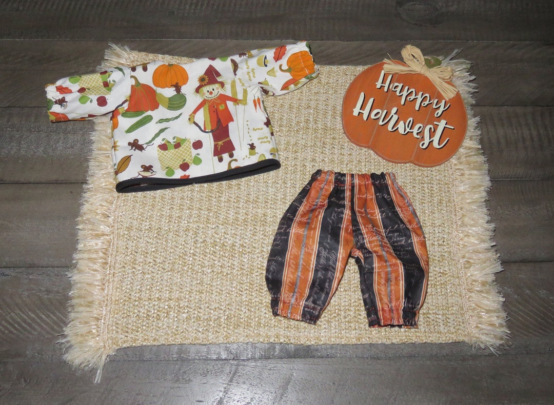 Handmade 14 Inch Cabbage Patch Kids Doll Clothes just a Fall Day Orange ...