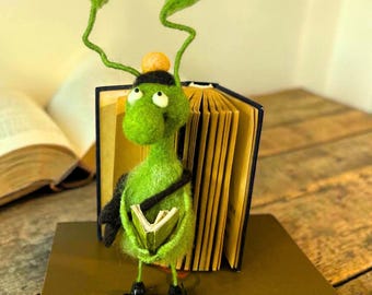 Needle Felted Cockroach Toy, Whimsical Interior Toy, Handmade Felt ...