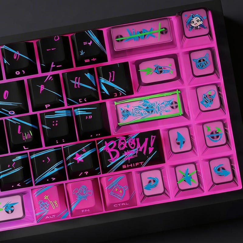 Jinx Keyboard Keycaps - Etsy