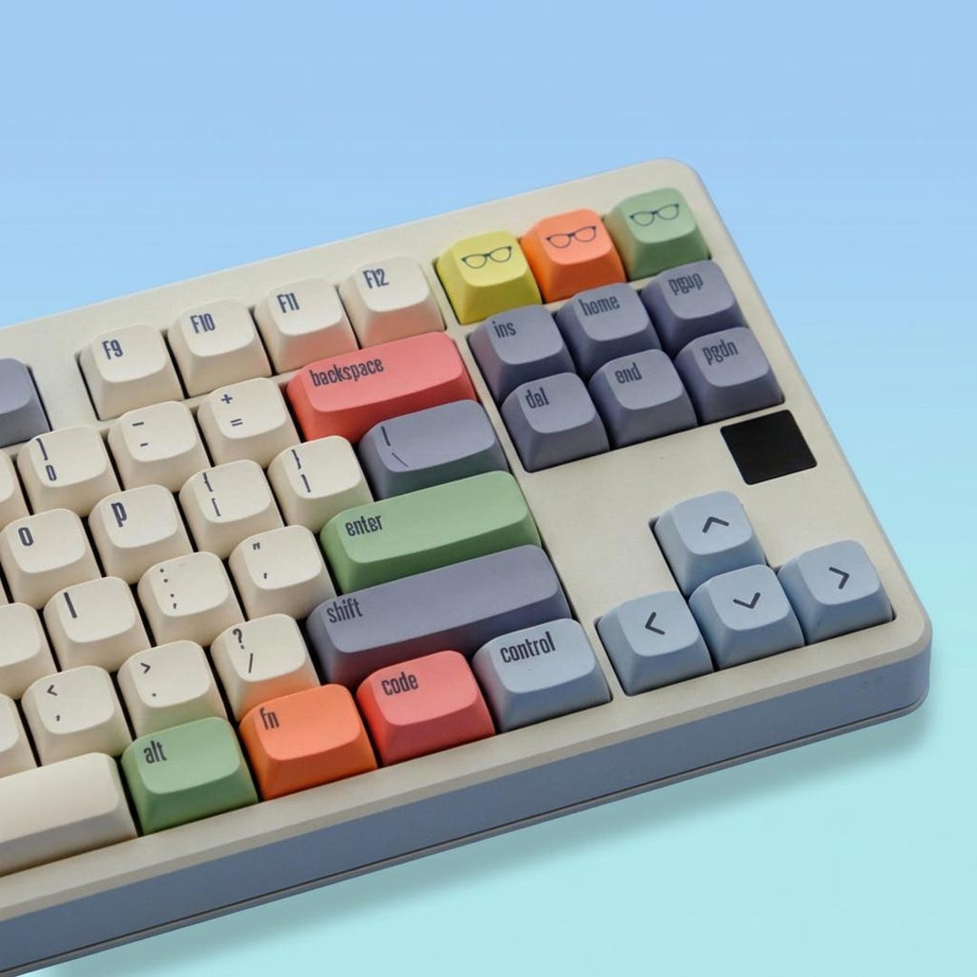 Pastel Color Keycap Set for Mechanical Keyboard, Dye Sublimation PBT ...