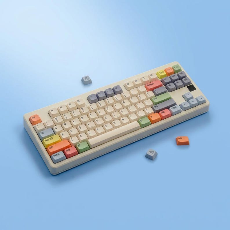 Pastel Color Keycap Set for Mechanical Keyboard, Dye Sublimation PBT ...
