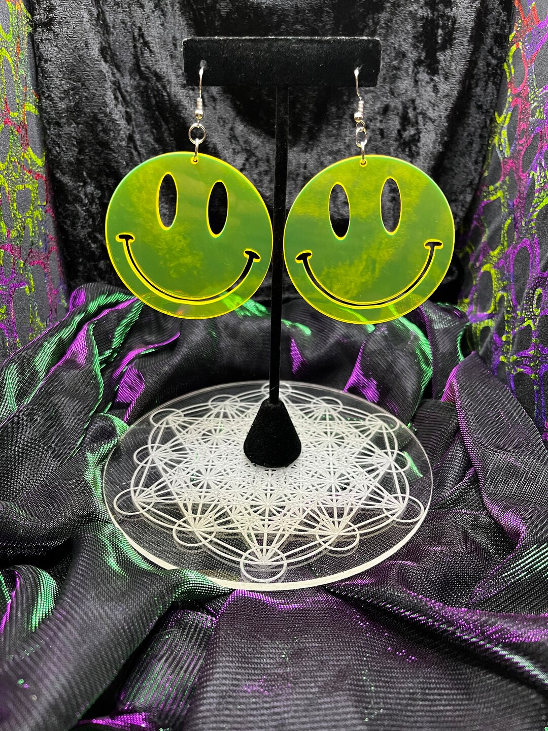 Happy Times Smiley Face Earrings - Etsy