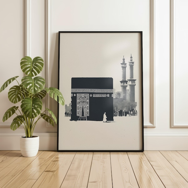 Kaaba Kiswa Painting - Etsy