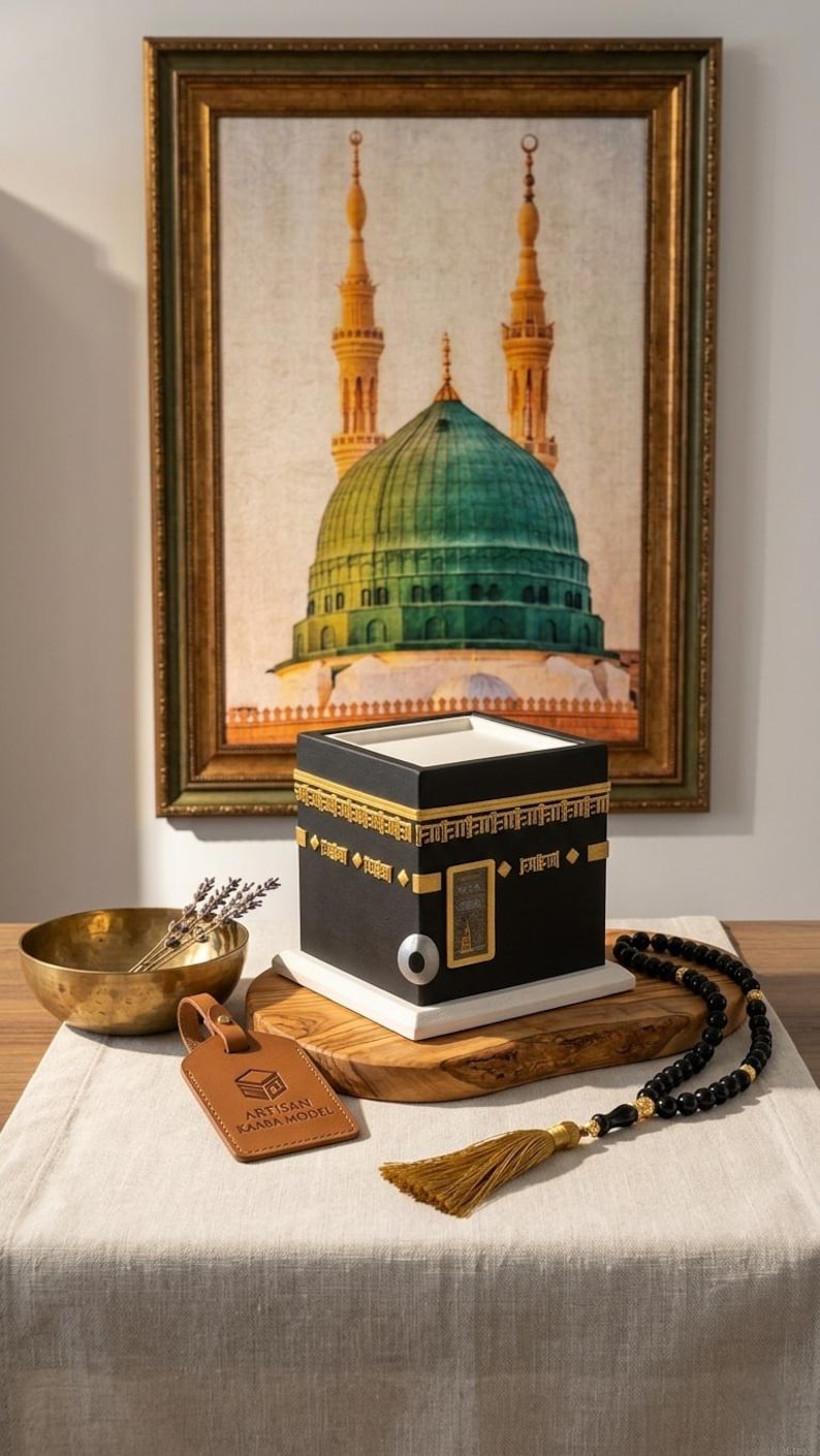 Kaaba Model & Pocket Quran Gift Set, Hajj Umrah Souvenir, Islamic ...