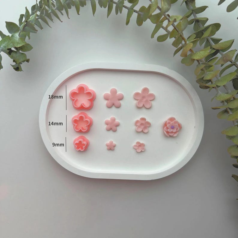 3pcs/set Mini Size Flower Petal Leaf Polymer Clay Cutters Cutting Molds ...
